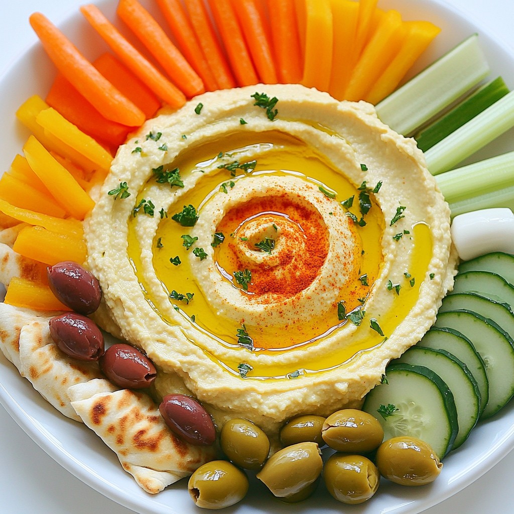 Mediterranean Hummus Platter Frisch und Lecker - Recipe Website